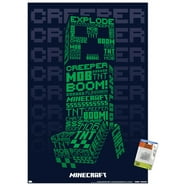 Minecraft - Mobbery Wall Poster with Push Pins, 22.375" x 34" - Walmart.com