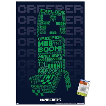Minecraft - Cube Poster Print (22 x 34) - Walmart.com