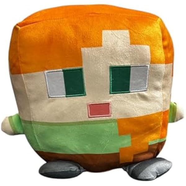 Minecraft Cuutopia Alex Plush Toy, Orange and Green, 10 inches ...