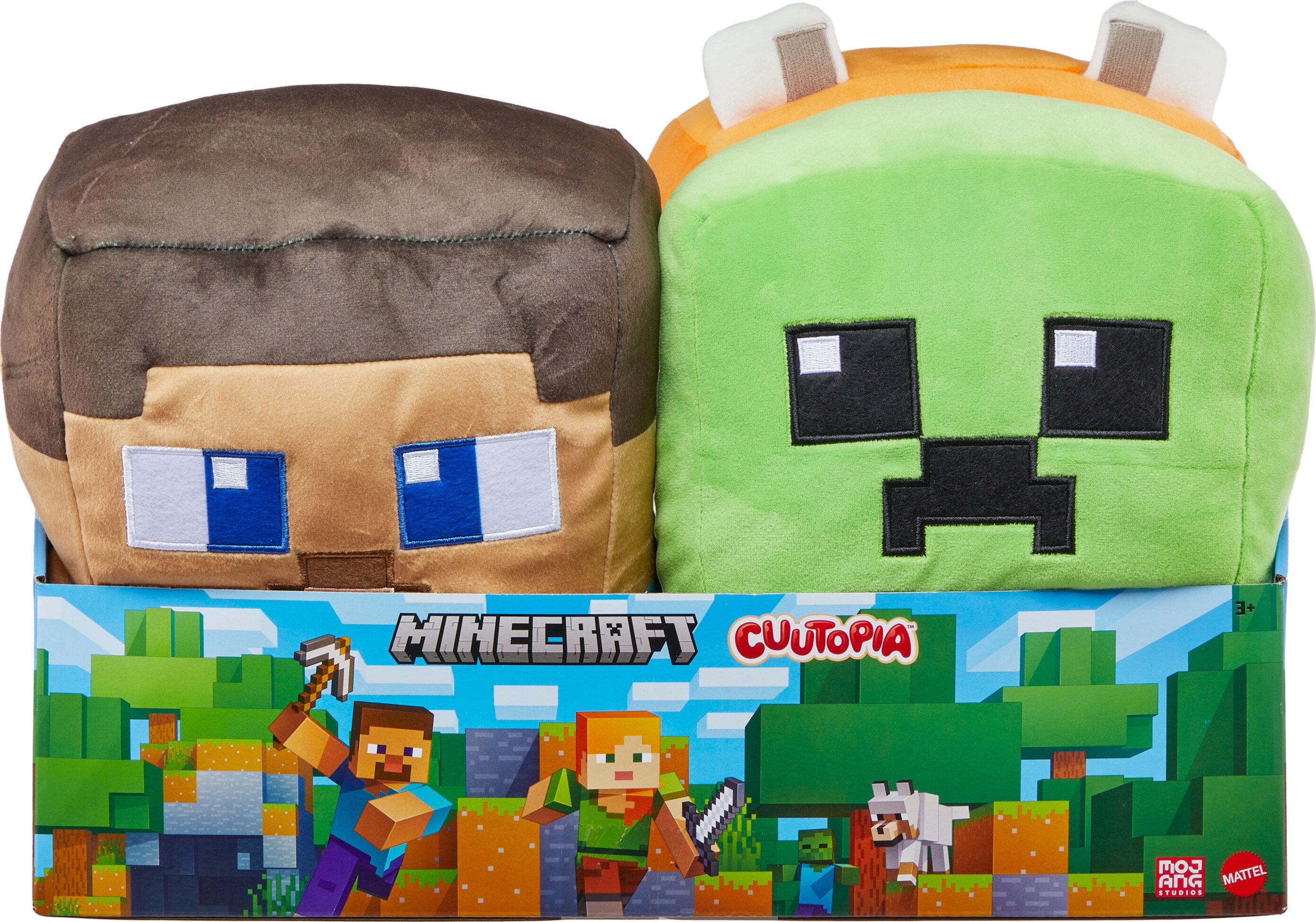 Minecraft Cuutopia Plush Characters, 10-inch Soft Pillow Dolls ...