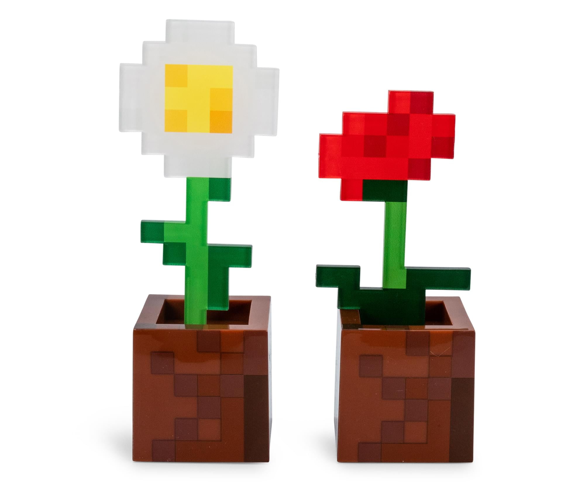 Minecraft Daisy and Poppy Desk Decor Mood Lights | Set of 2 - Walmart.com