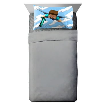 Jay Franco Minecraft Creeper 5 Piece Full Bed Set, Videogame Bedding ...