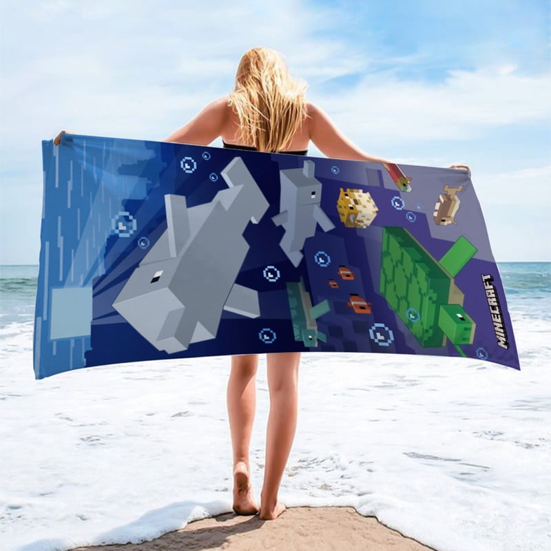 Minecraft Decorations Set Minecraft Beach Towel Minecraft Bathroom ...