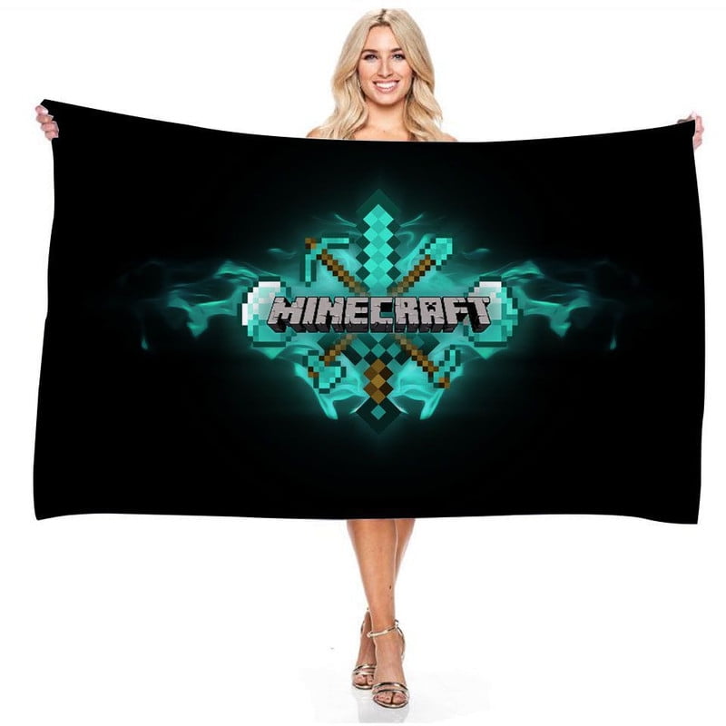 Minecraft Decorations Set Minecraft Beach Towel Minecraft Bathroom ...