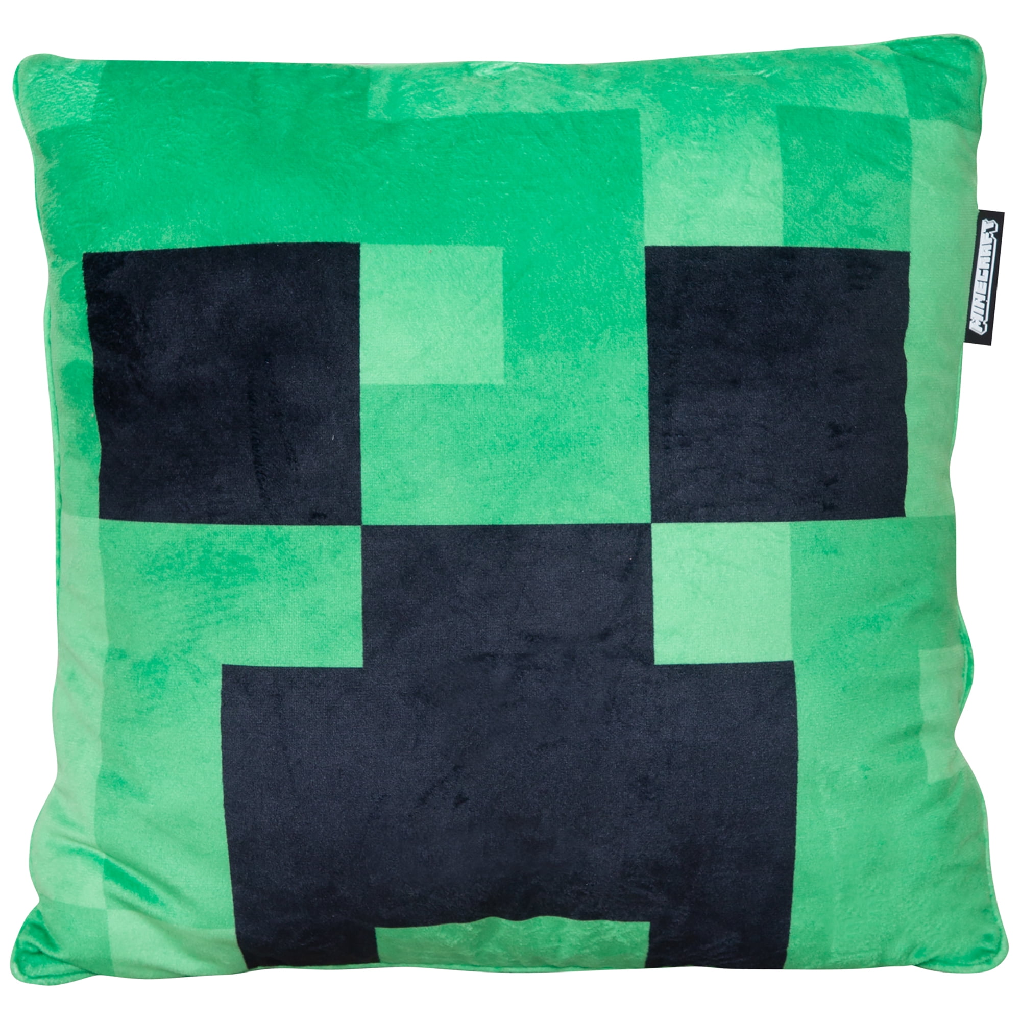 Minecraft: Decorative Cushion - Creeper - Green, 14.96" Throw Pillow ...