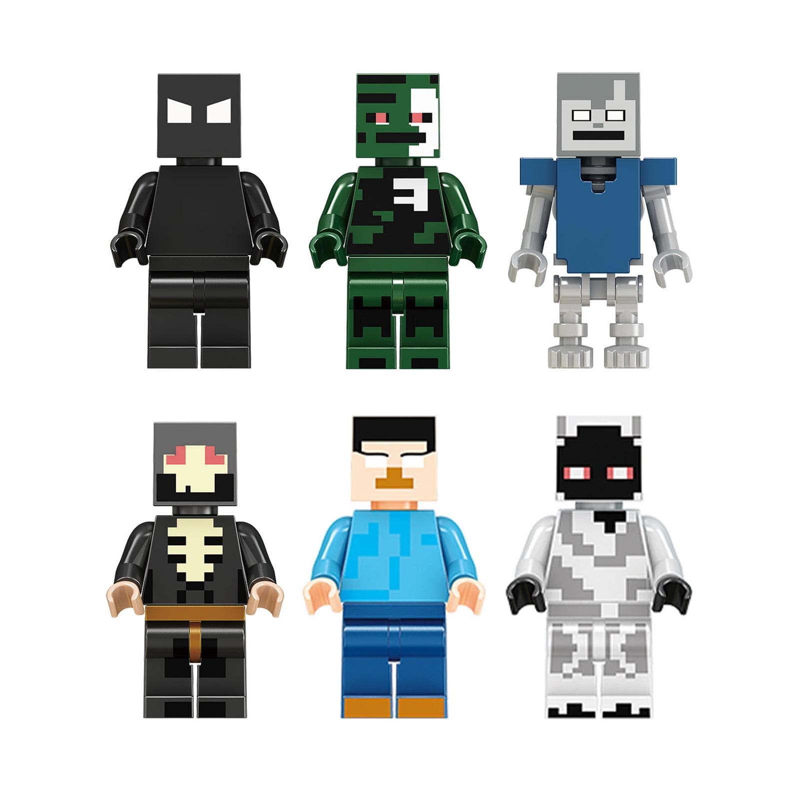 Minecraft Die-Cast Collectible Figurines 6-Pack, Figure Toys - Walmart.com