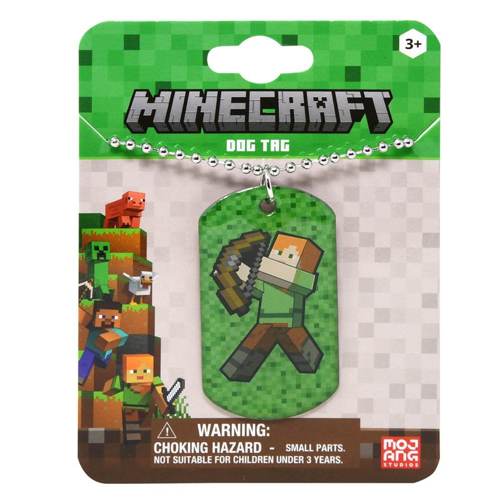 Minecraft Dogtag Necklace on Card, Kid - Walmart.com