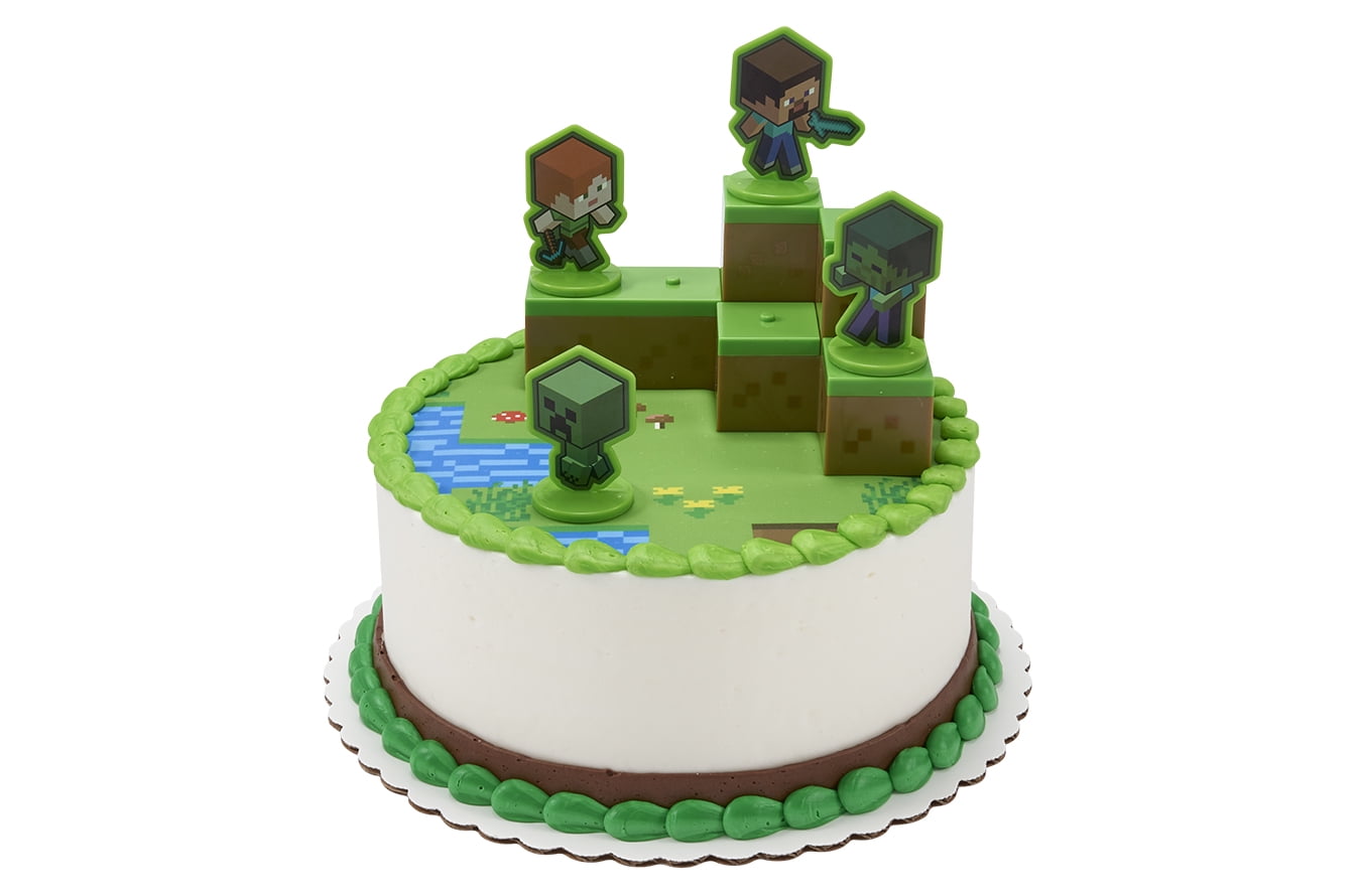 Minecraft© Double Layer Round Cake - Walmart.com