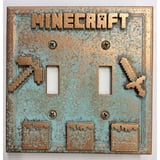 Sci-Collectables Minecraft Double Light Switch Cover, Faux Copper ...