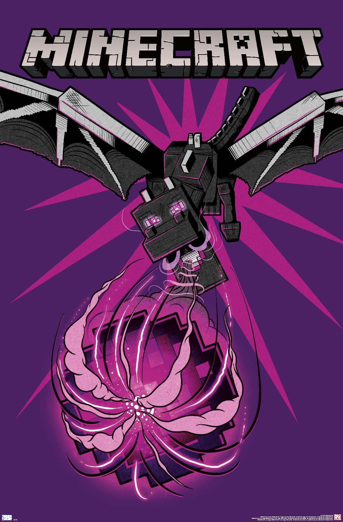 Minecraft Wallpaper Enderdragon Vs Steve