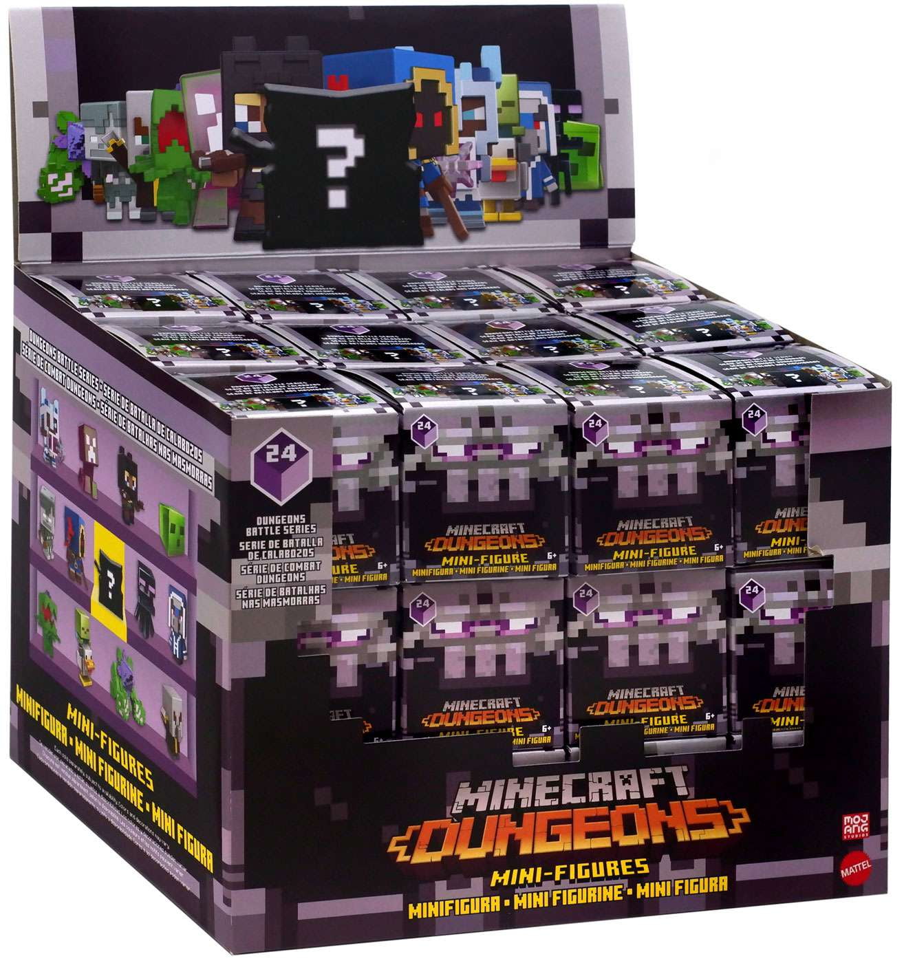Mattel Minecraft Dungeons Battle Series 24 Mystery Box Action Figures ...