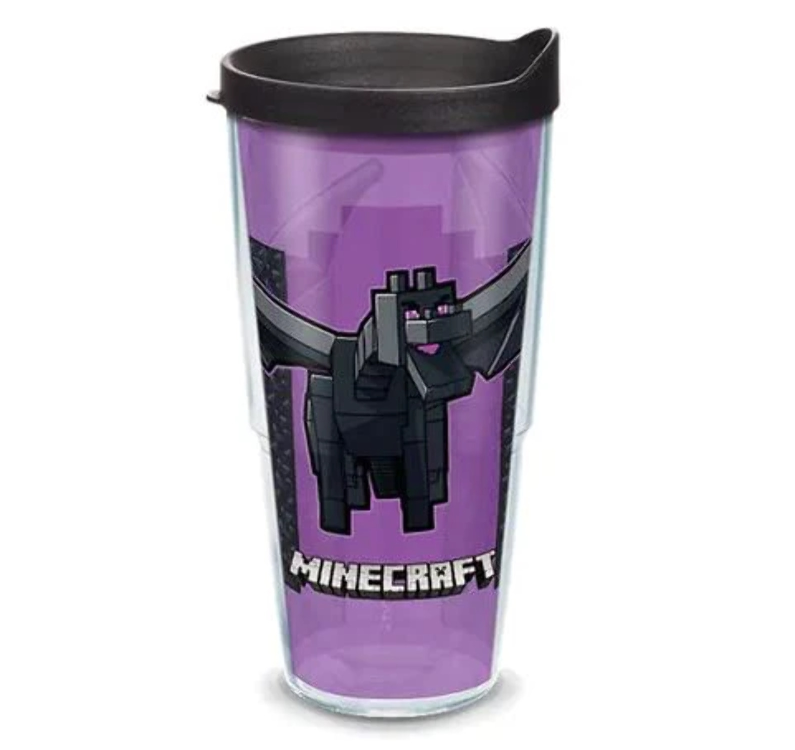 Minecraft - Ender Dragon Tumblers with Wrap and Travel Lid - Walmart.com