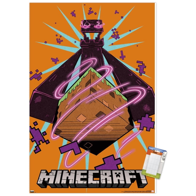 Minecraft - Enderman Wall Poster, 14.725" x 22.375" - Walmart.com