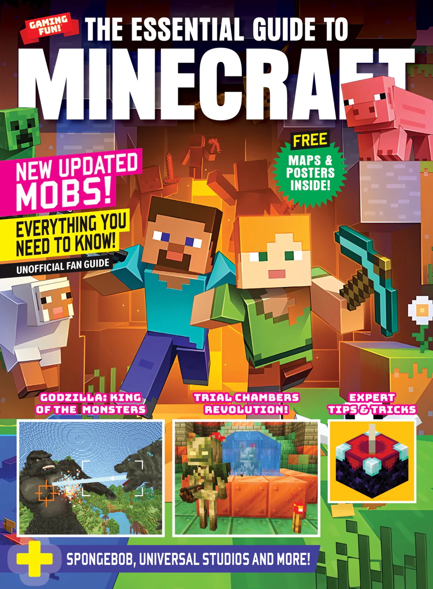 Minecraft - Essential Guide: New Updated Mobs, Godzilla: King Of The ...