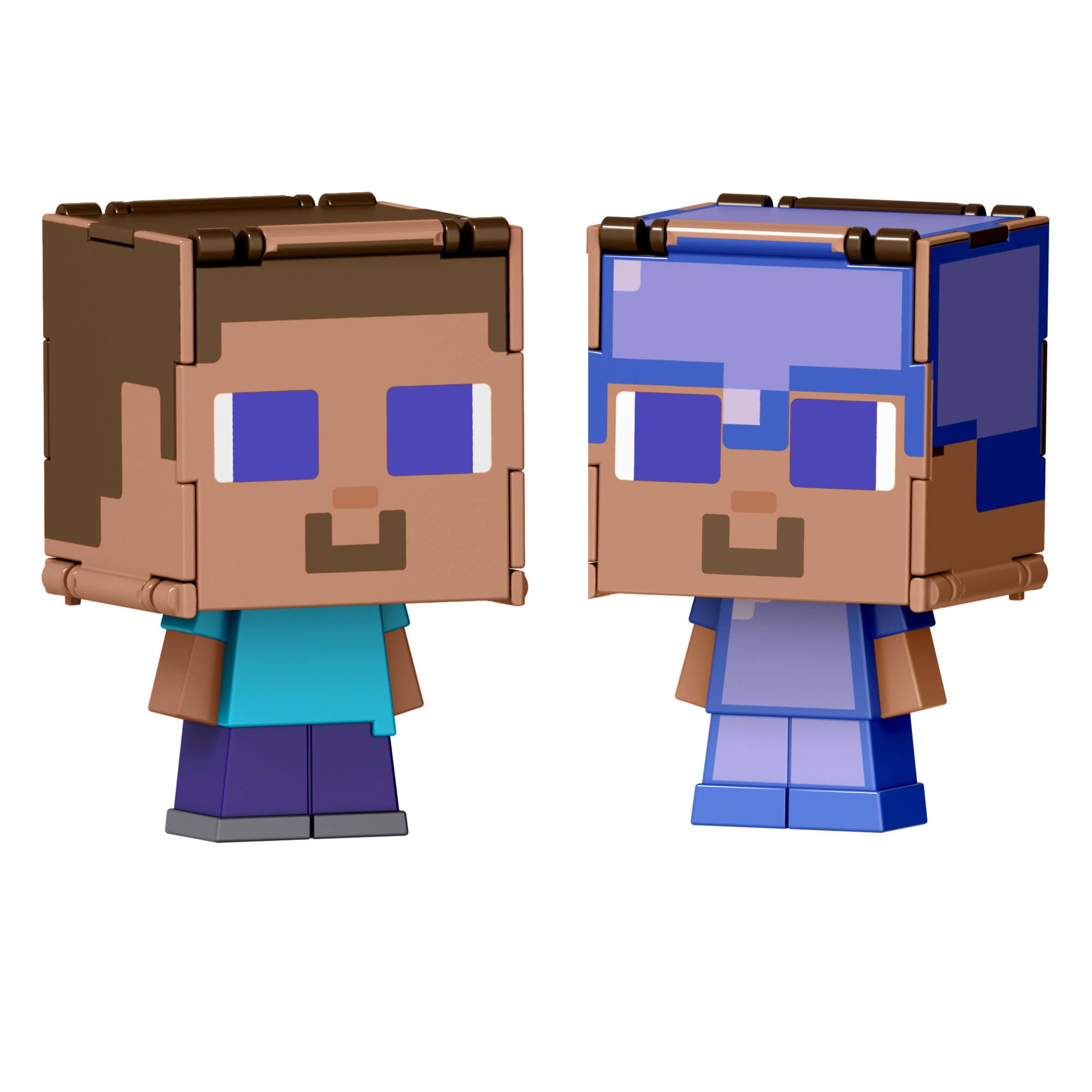 Minecraft Flippin’ Figs Figures Collection, 2-in-1 Fidget Play, 3.75 ...