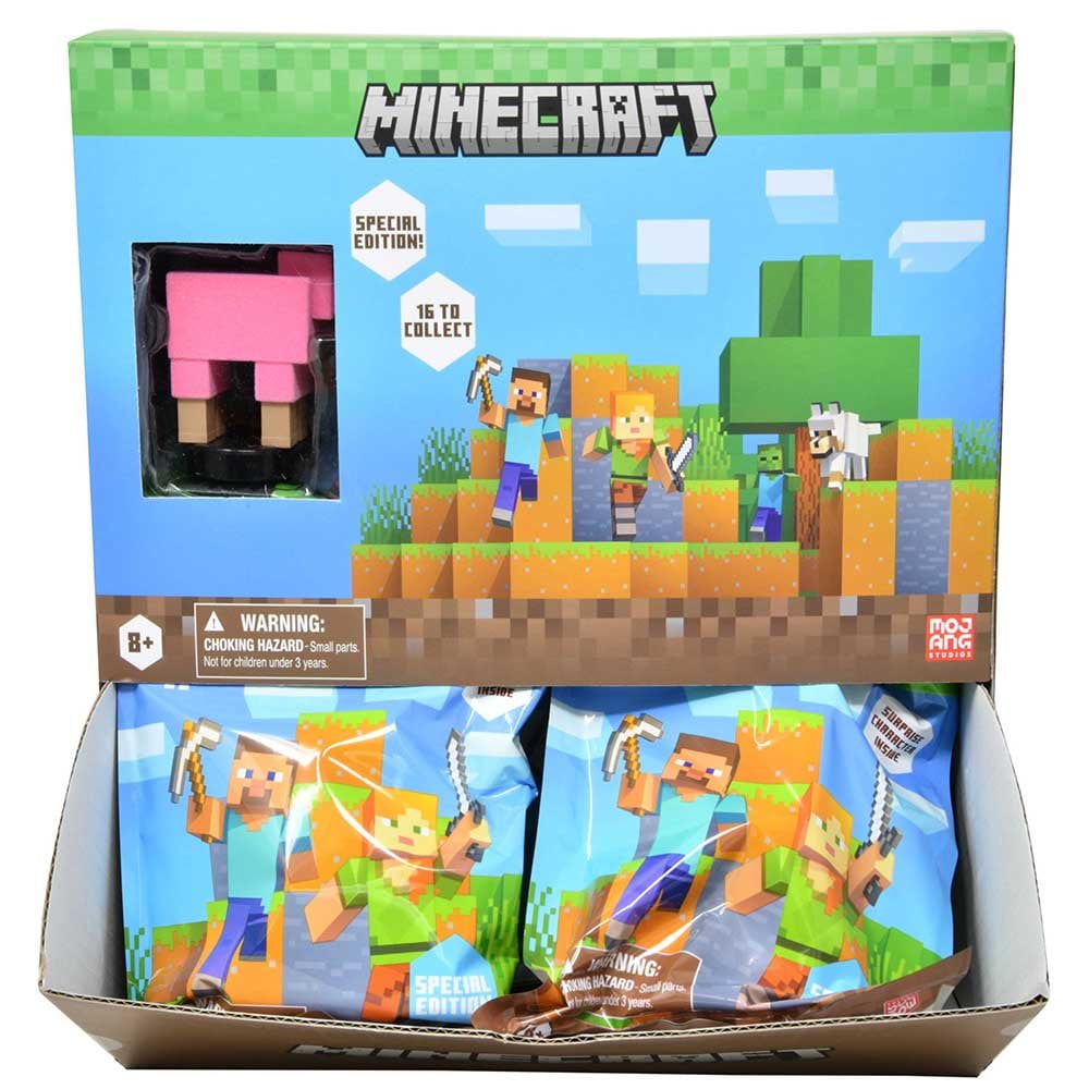 Minecraft Flocked Blind Figures in Display, 8+ ages, 1 count only ...