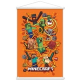 Minecraft - Funtage Wall Poster with Magnetic Frame, 22.375" x 34 ...