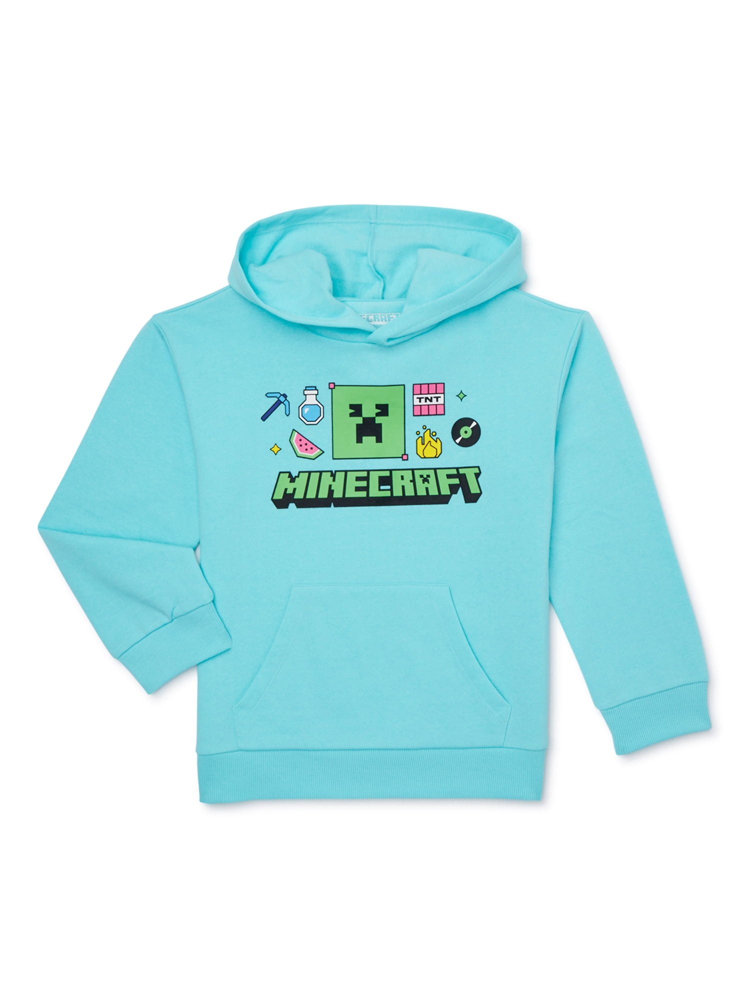 Minecraft Girls Hoodie Sizes 4-16, Comfortable Cotton Blend, Gamer ...