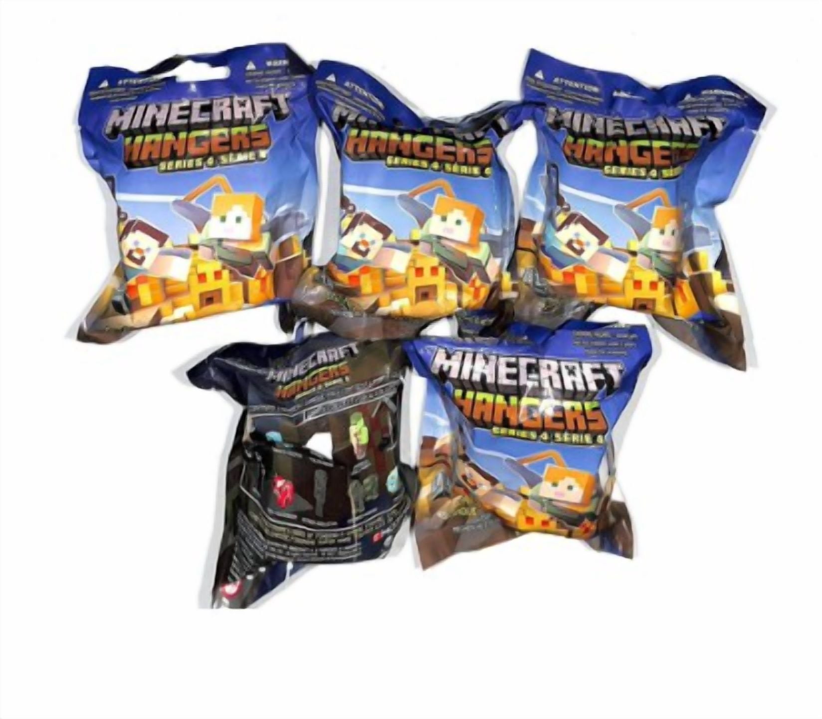 Minecraft Hangers Series 4 Lot Of (5) Packs Sealed - Walmart.com