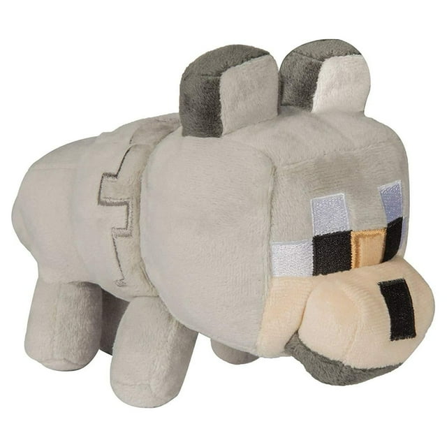 Minecraft Happy Explorer Untamed Wolf 6" Plush Toy - Walmart.com
