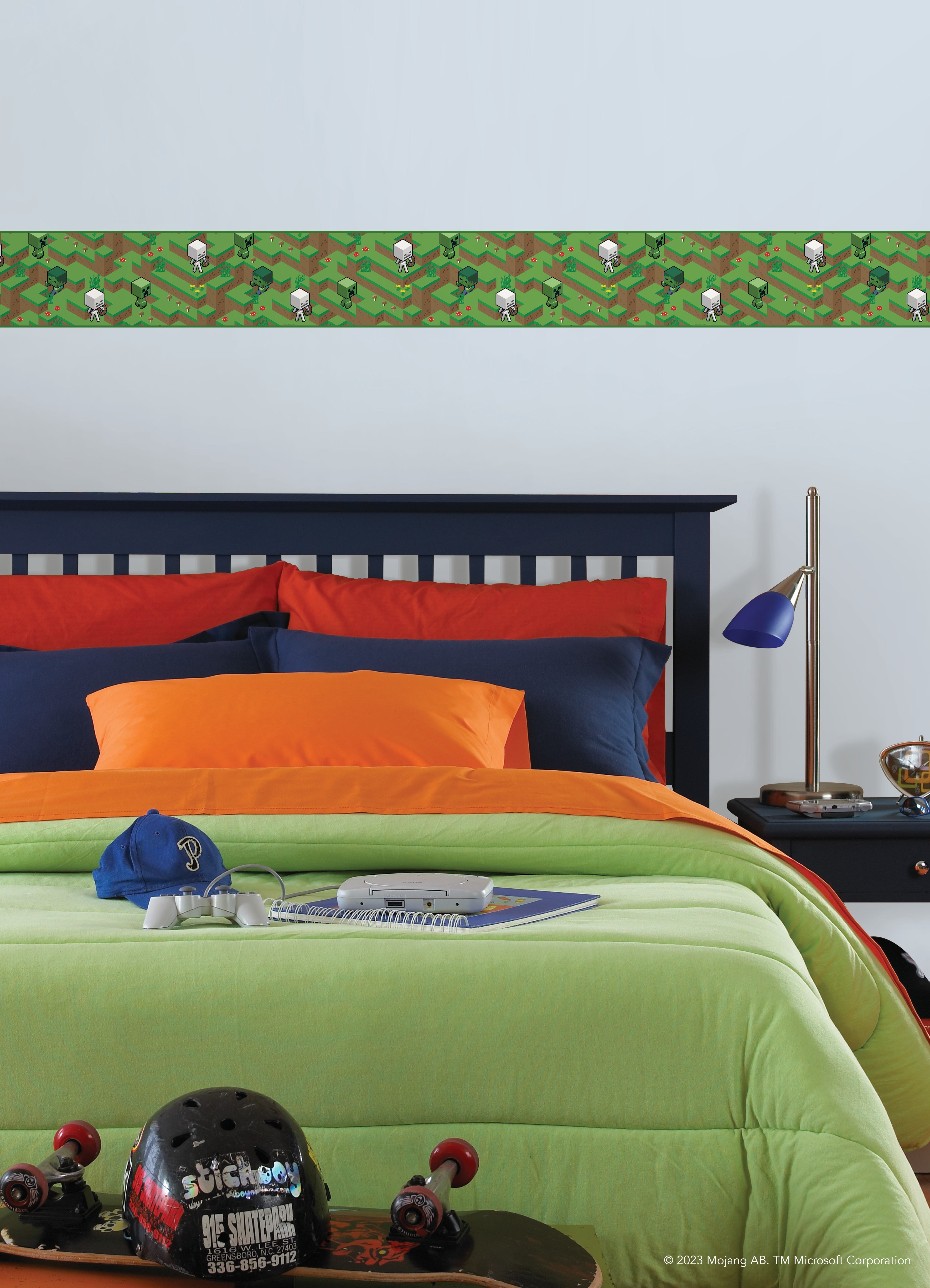Minecraft Hillside Peel & Stick Border - Walmart.com