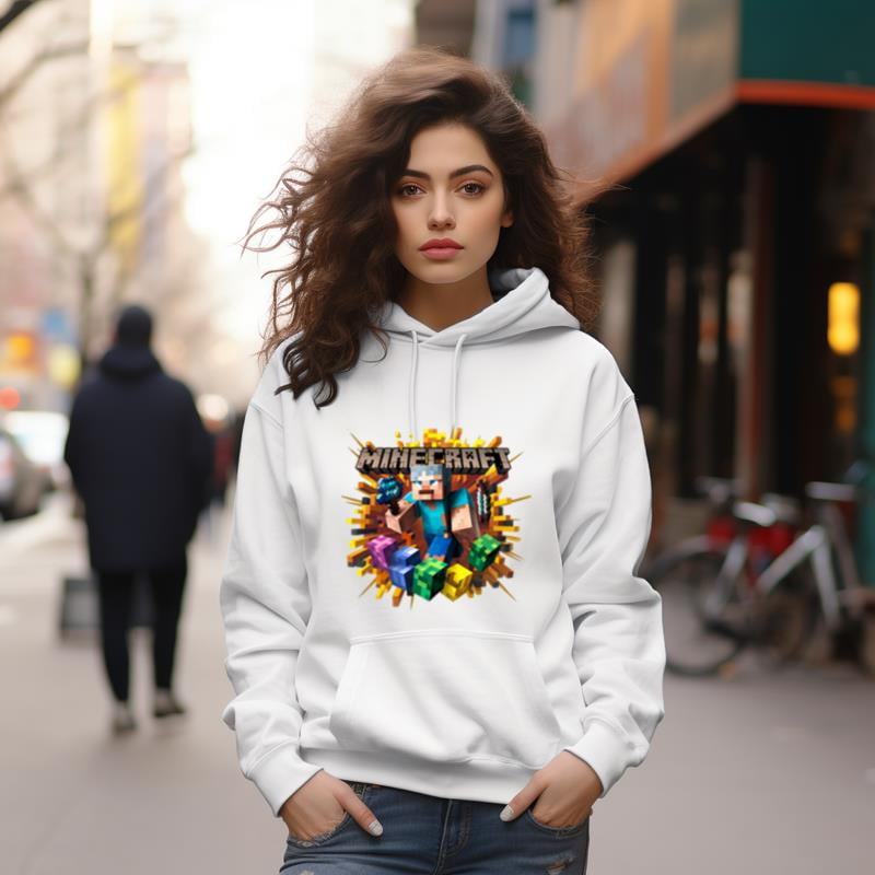 Minecraft Hoodie, Video Game Design - Cool Gamer Gear, for men & women ...