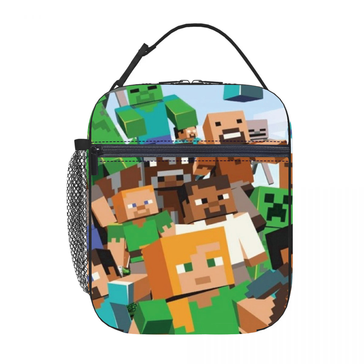Minecraft Insulated Lunch Bag Lunchbox for Supplies Food Carrier Snacks ...