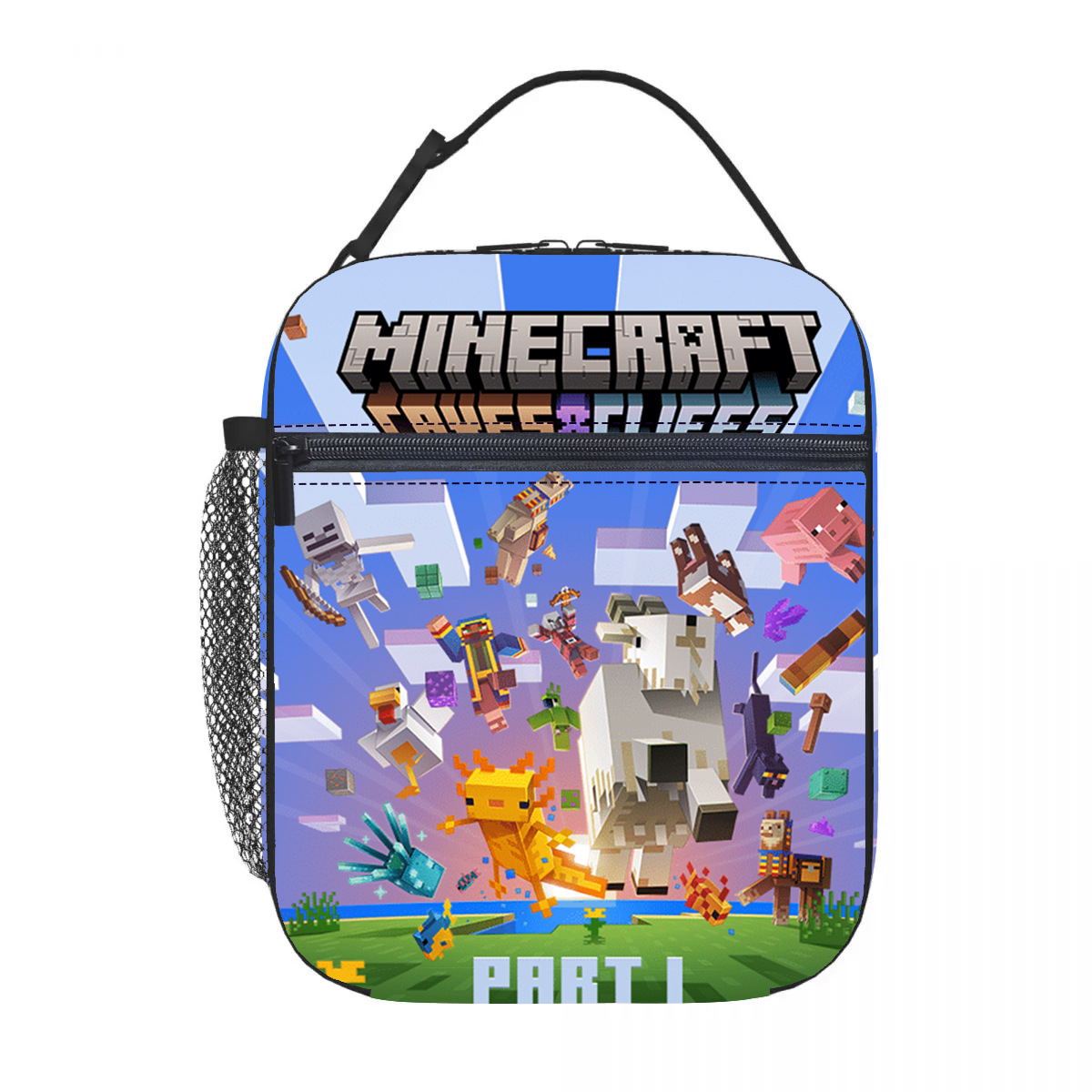 Minecraft Insulated Lunch Bag Lunchbox for Supplies Food Carrier Snacks ...