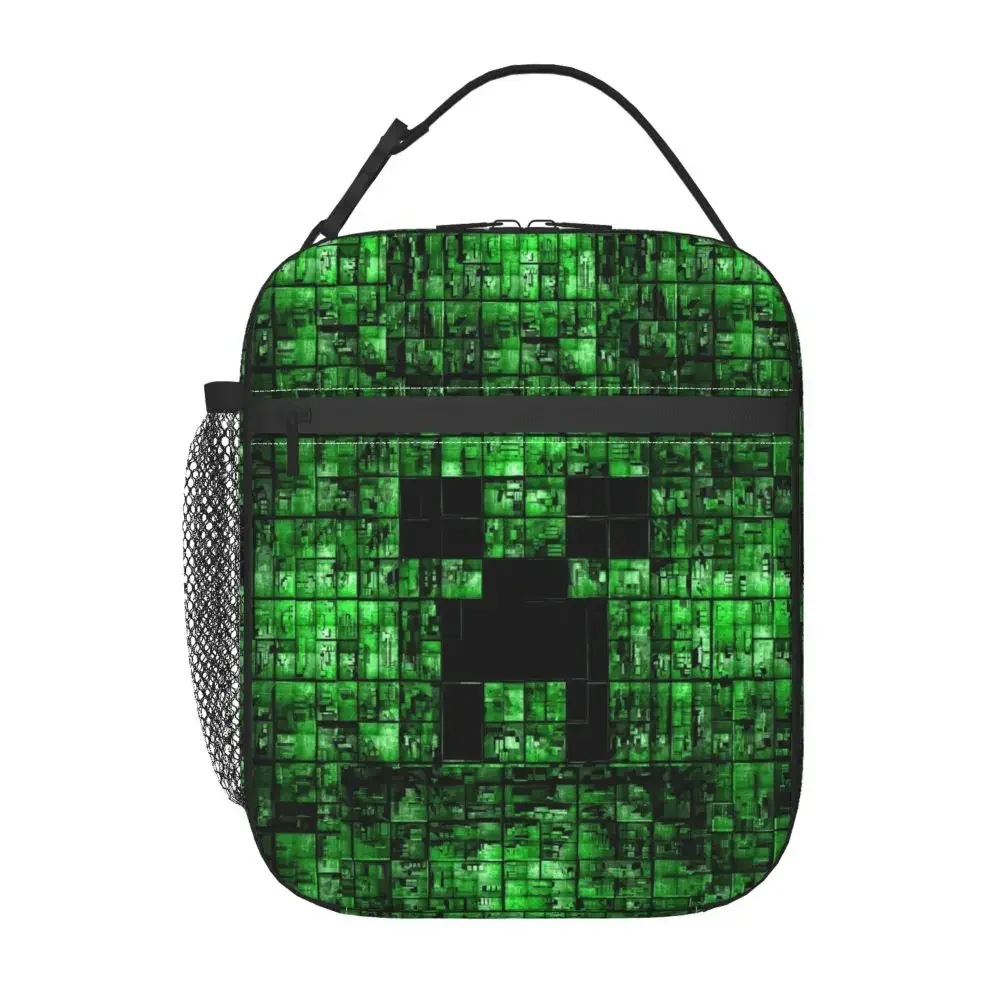 Minecraft Insulated Lunch Bag Lunchbox for Supplies Food Carrier Snacks ...