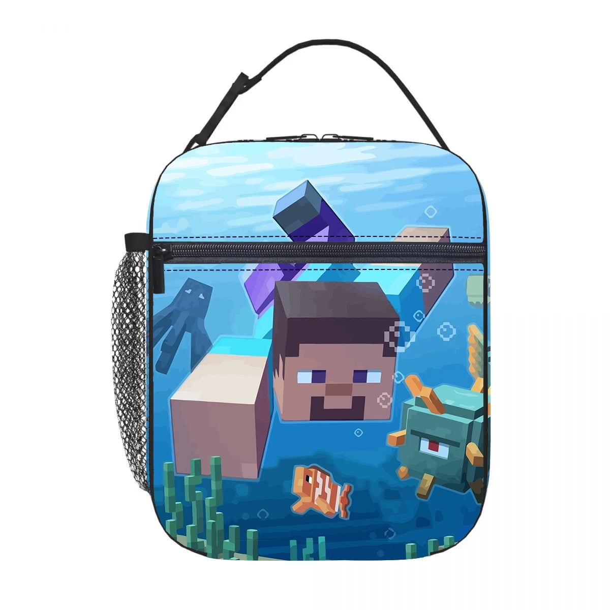 Minecraft Insulated Lunch Bag Lunchbox for Supplies Food Carrier Snacks ...
