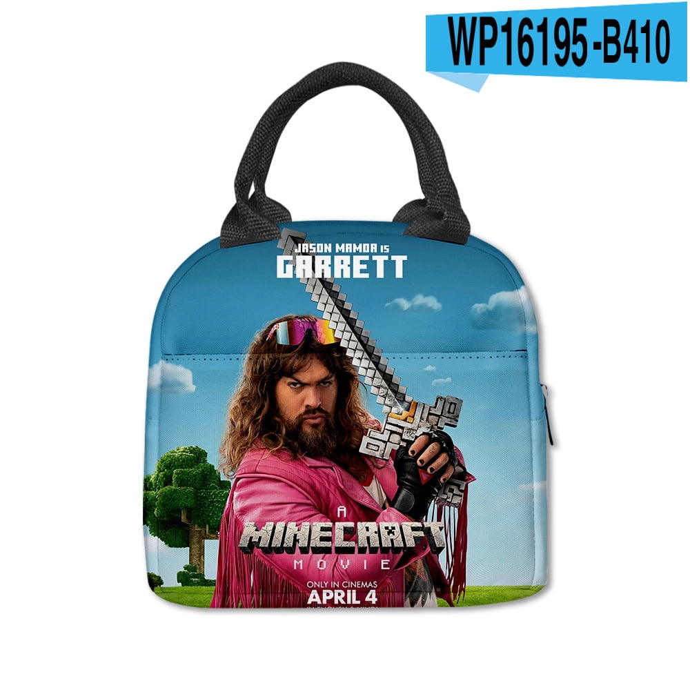 Minecraft Insulated Lunch Bag Supplies Food Carrier Snacks Picnic Beach Days Travel Gamer ...