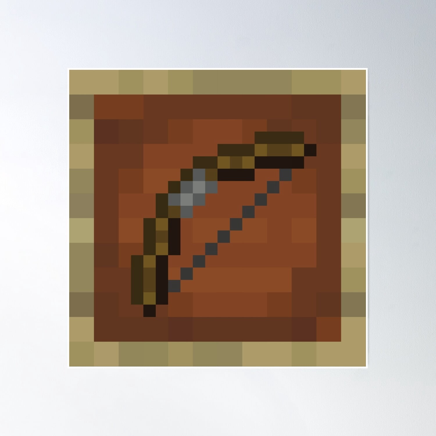 Minecraft Item Bow Poster Wall Art, Modern Wall Decor, 16x16 UNFRAMED ...