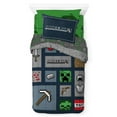 Minecraft Kids 5-Piece Twin Bed-in-a-Bag Set, Green Microfiber ...
