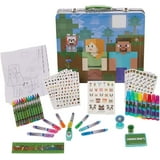 Minecraft Kids Art Kit with Carrying Tin Gel Pens Markers Stickers 500 ...
