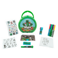 Minecraft Kids Art Supplies Gel Pens Markers Stickers with Hard Travel ...