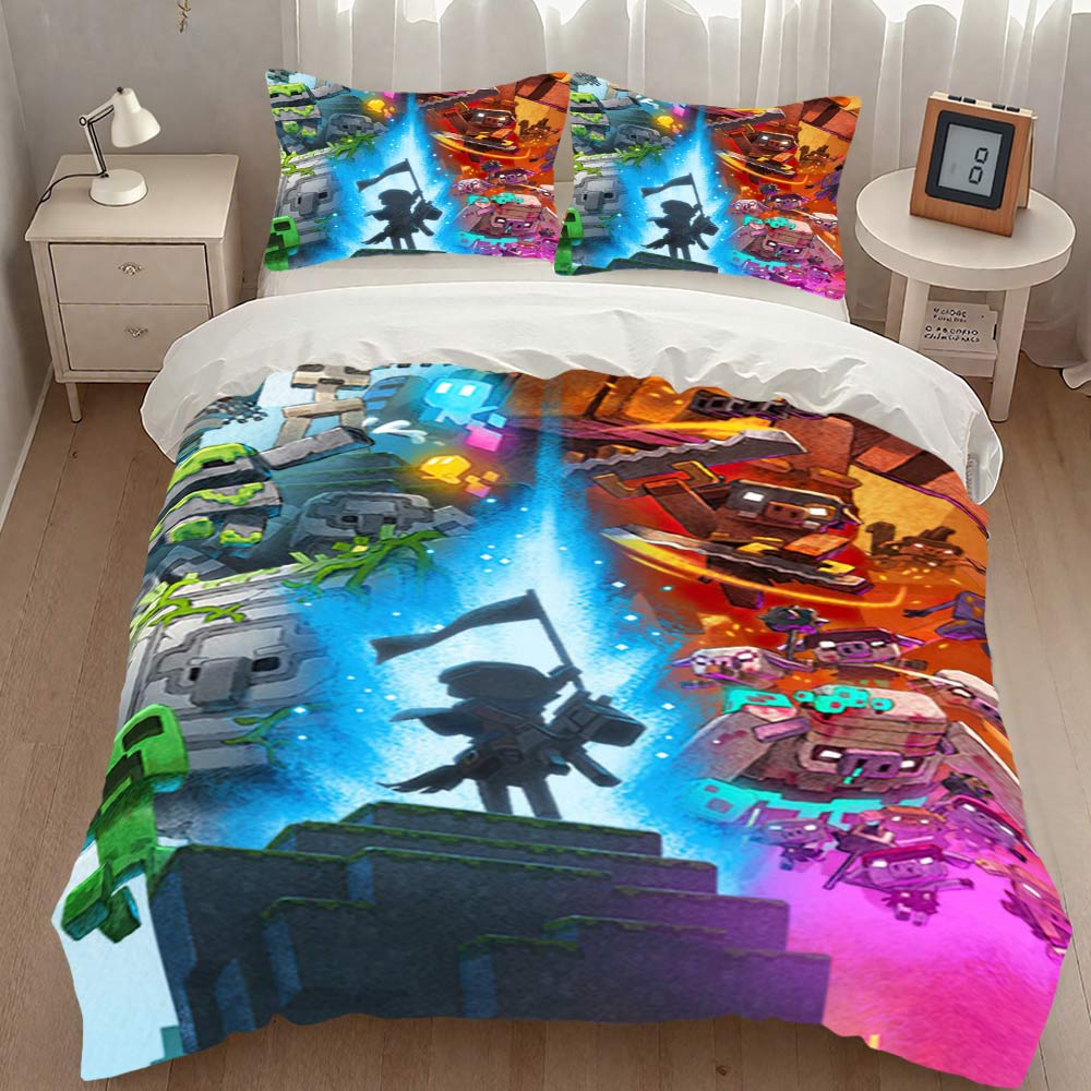 Minecraft Kids Toddler Sheet Bedding Set Pillow Christmas Comforter ...