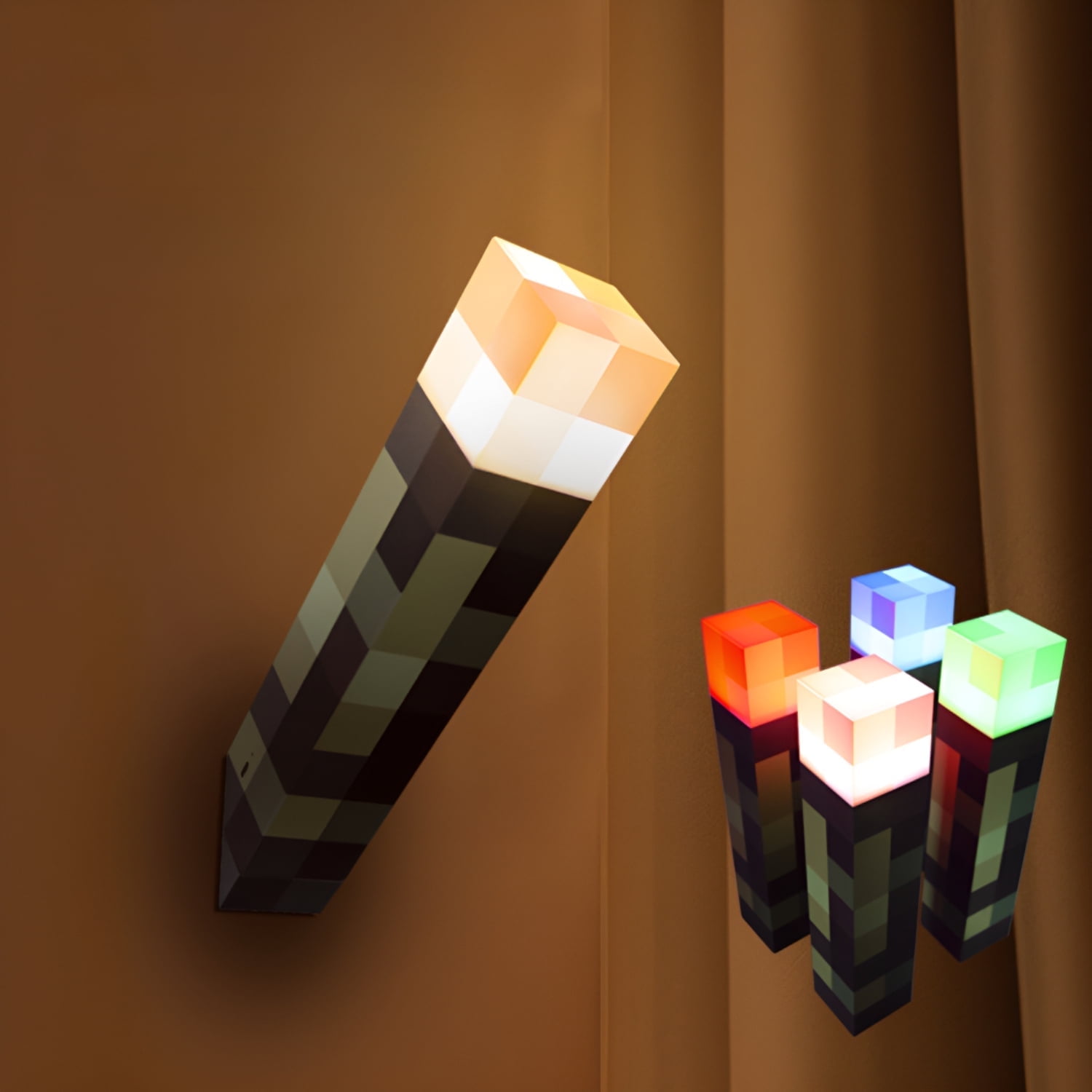 Minecraft, LED Night Light, Glowing Diamond Ore & Color-Changing Potion ...