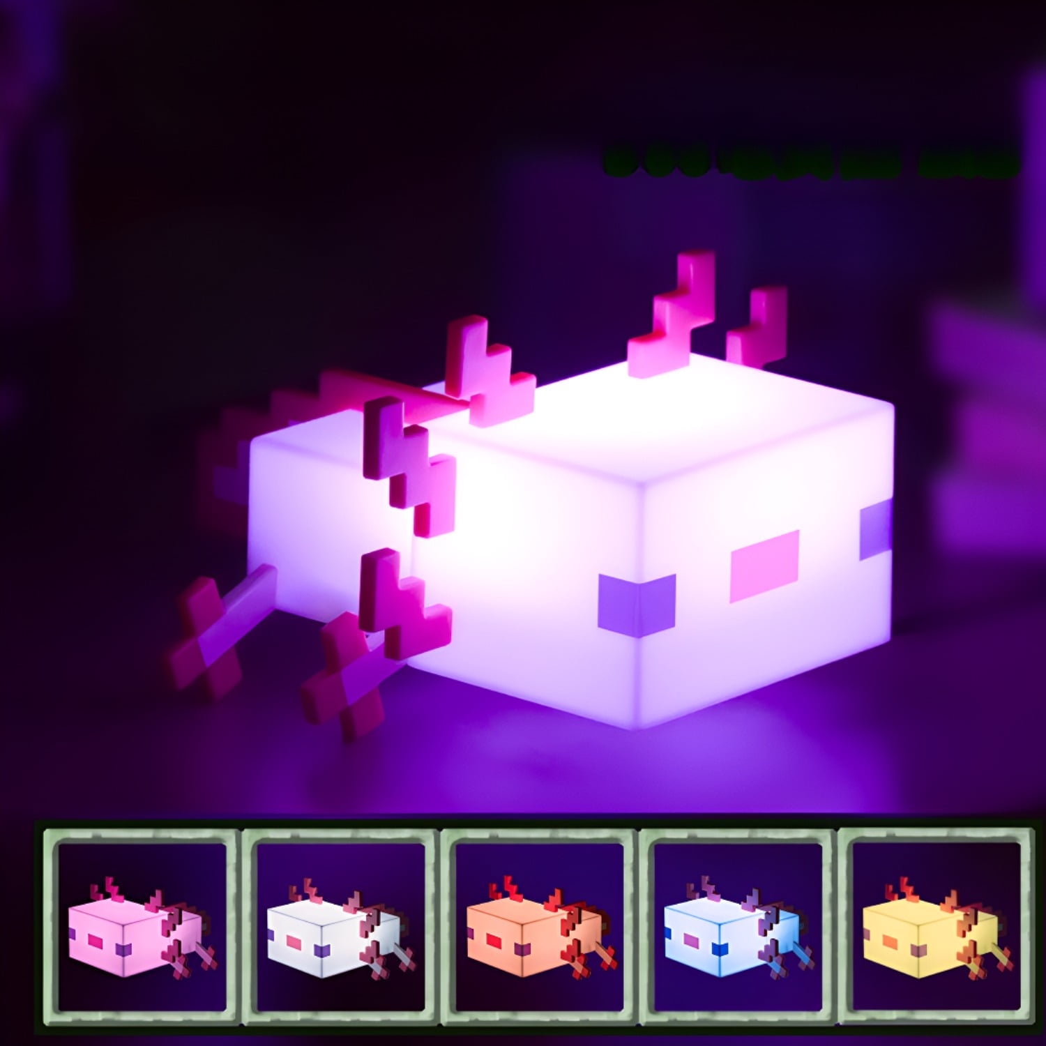 Minecraft, LED Night Light, Glowing Diamond Ore & Color-Changing Potion ...