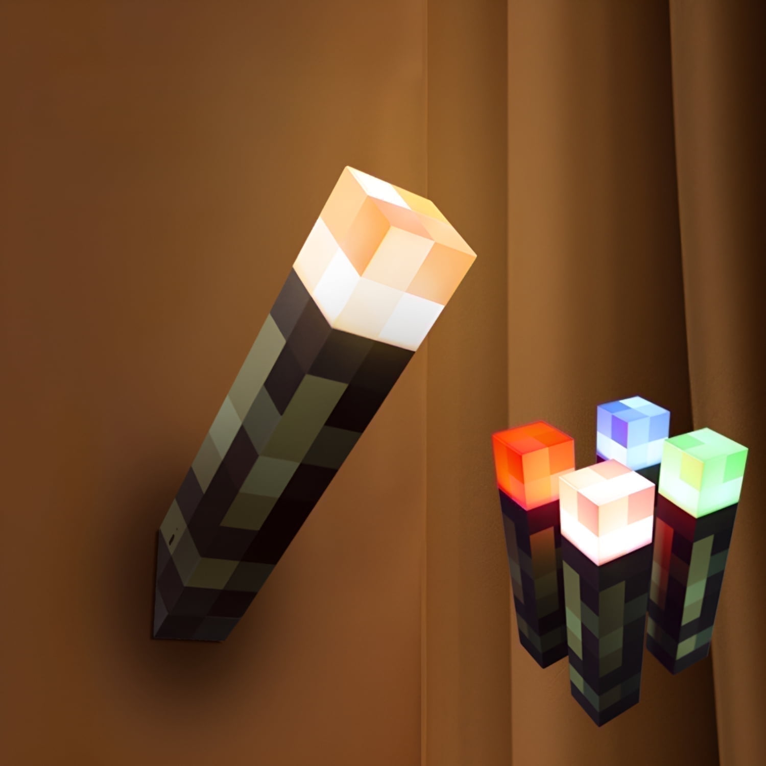 D.FAMILY Minecraft LED Night Light Glowing Diamond Ore and Color ...