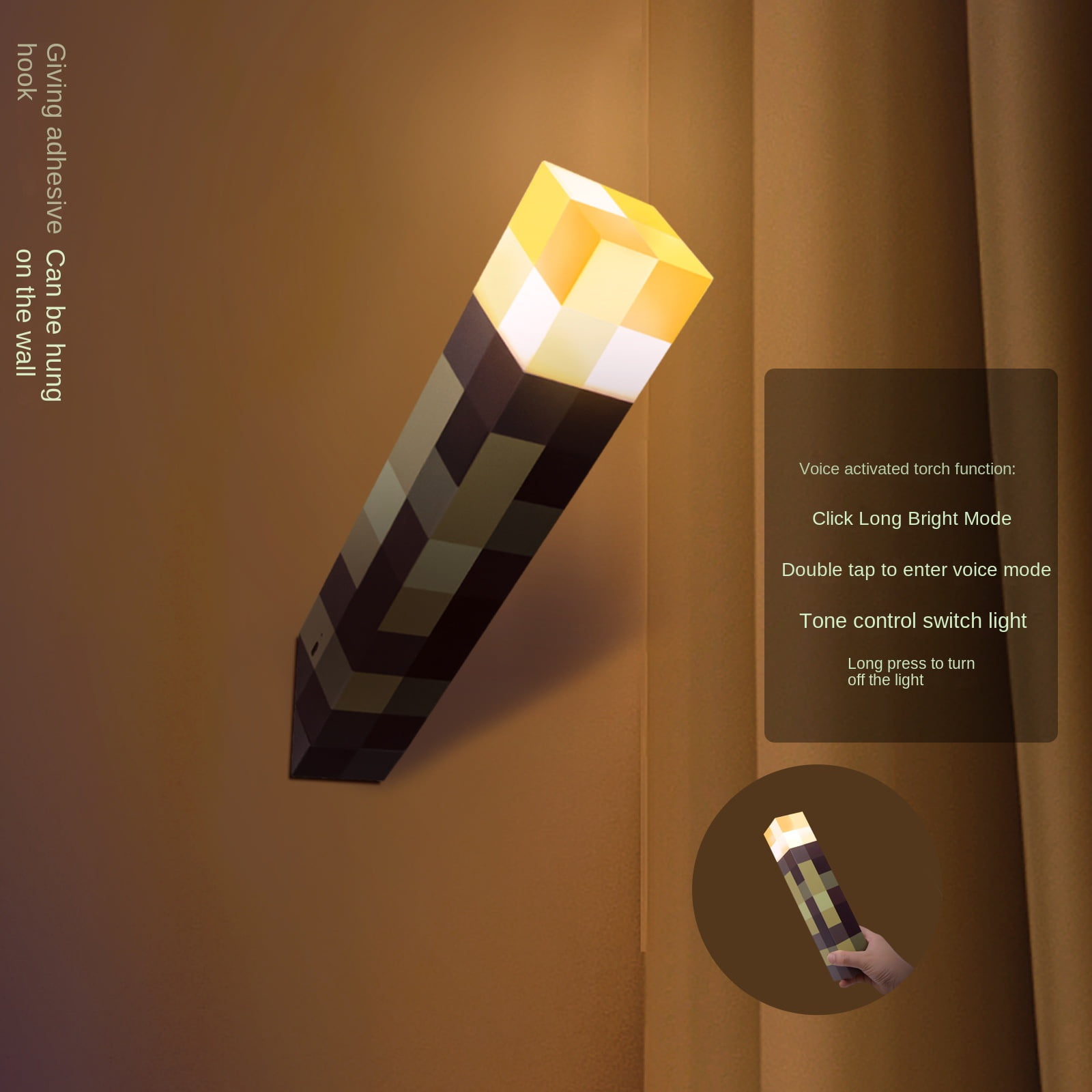 Minecraft, LED Night Light, Glowing Diamond Ore & Color-Changing Potion ...