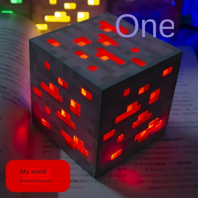 Minecraft, LED Night Light, Glowing Diamond Ore & Color-Changing Potion ...