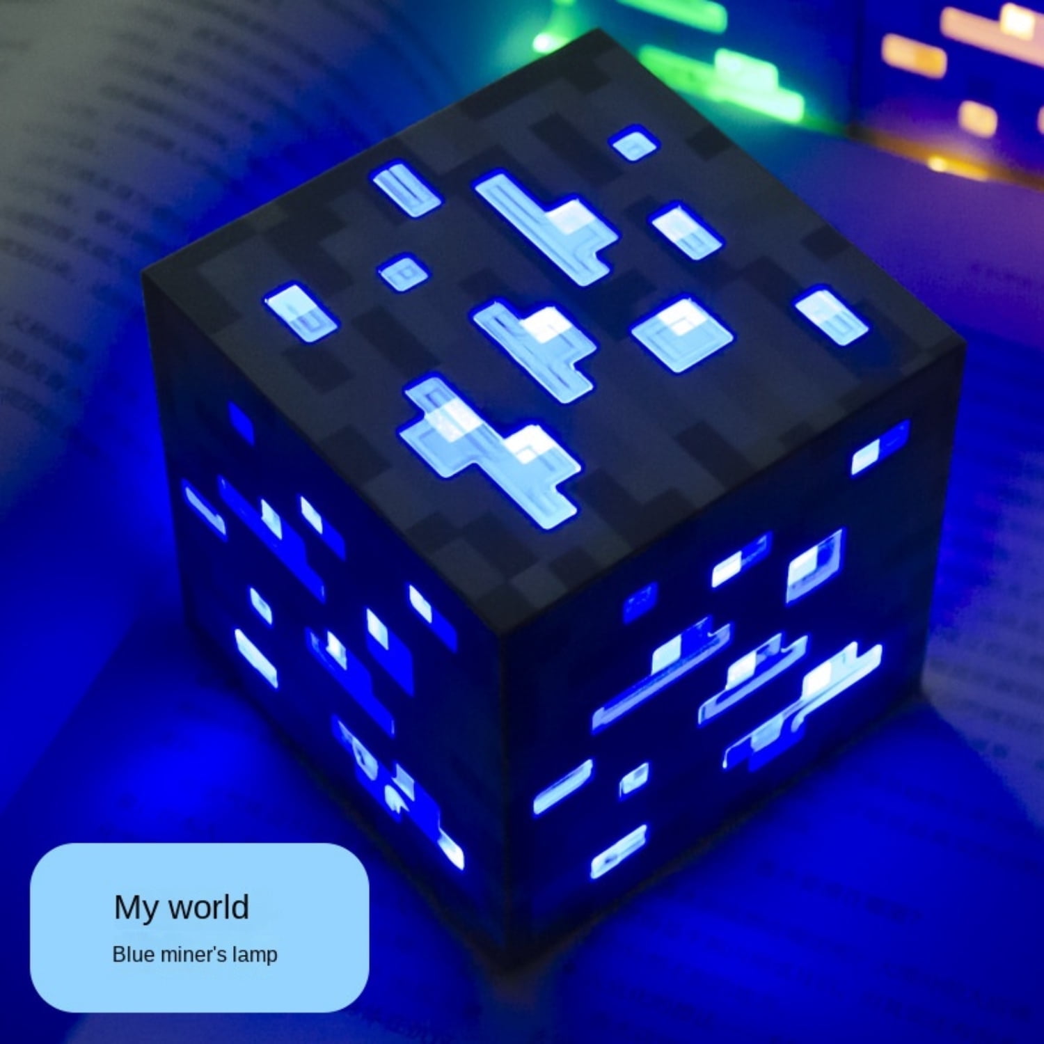 Minecraft, LED Night Light, Glowing Diamond Ore & Color-Changing Potion ...