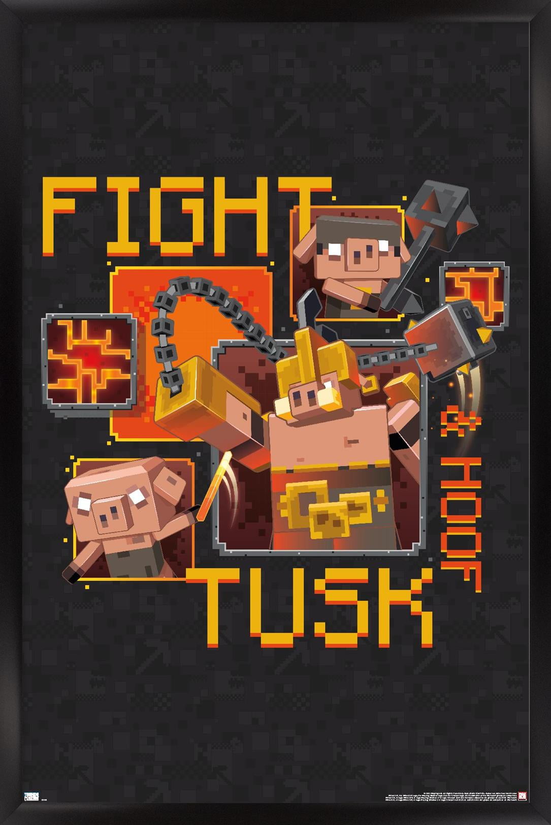 Minecraft: Legends - Fight Tusk & Hoof Wall Poster, 22.375" x 34 ...