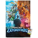 Minecraft: Legends - Key Art Wall Poster with Push Pins, 22.375" x 34 ...