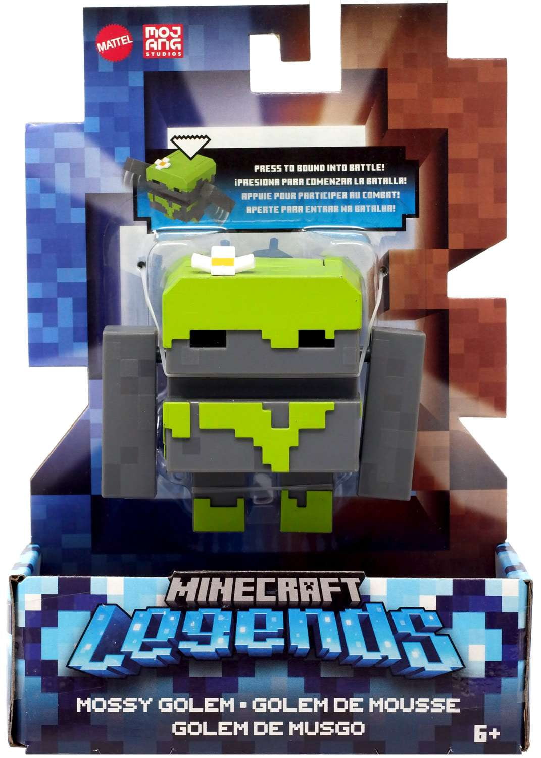 Minecraft Legends Playable Mossy Golem Action Figure in 3.25-inch Scale ...