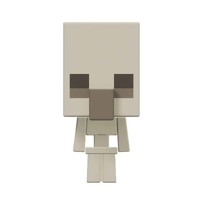 Minecraft Legends Skeleton Mini Action Figure, Mob Head Minis Toy with ...