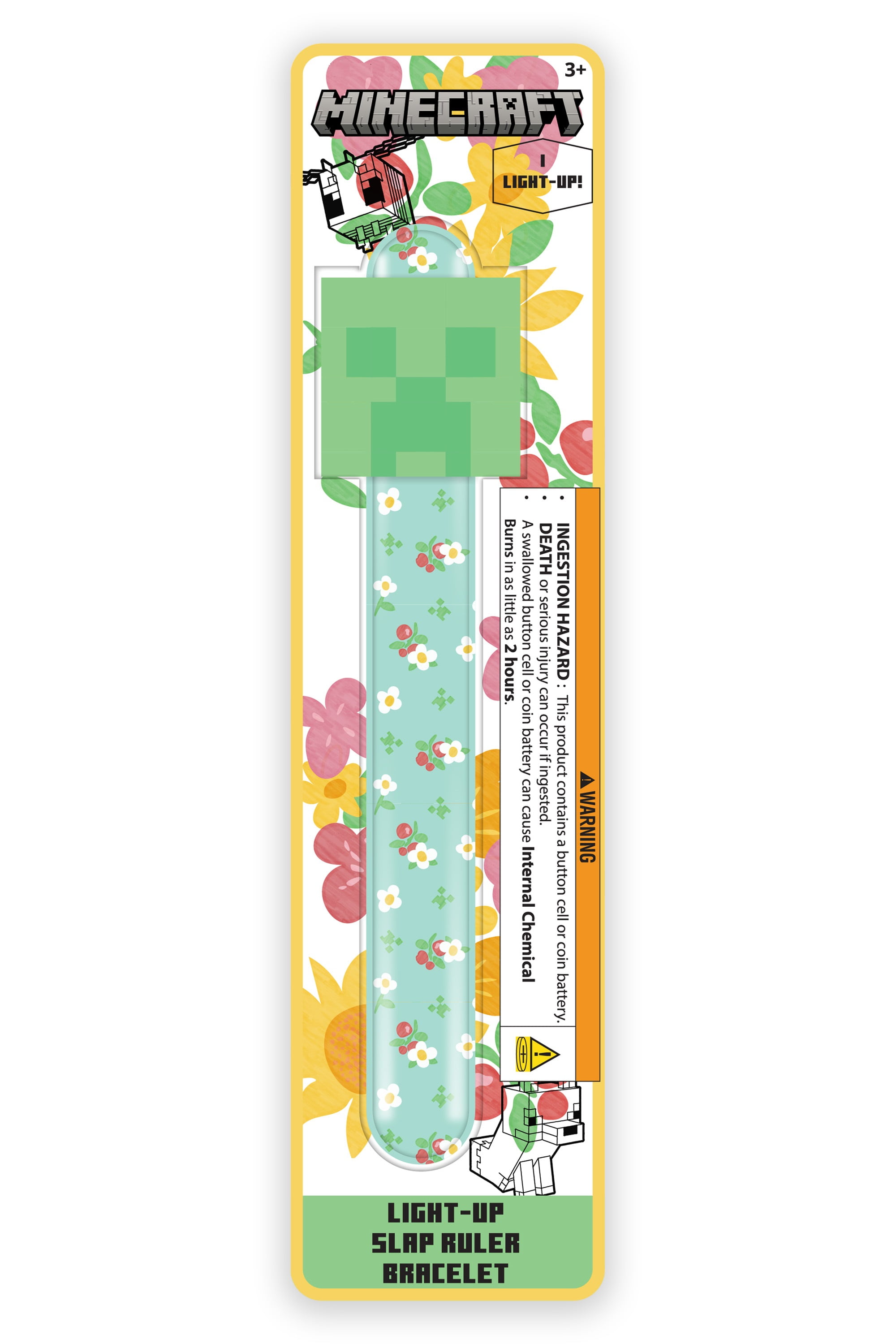 Minecraft Light Up Slap Bracelet Ruler - Walmart.com