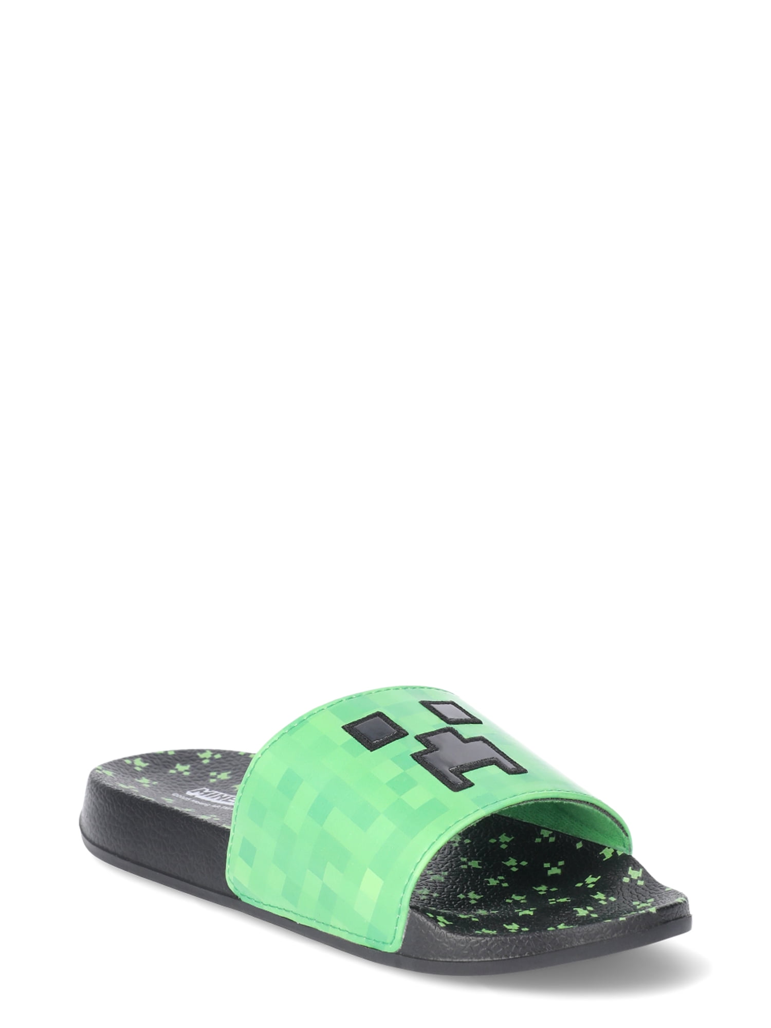 Minecraft Boys Summer Slide Sandals - Sizes 1-13 - Slip-On - EVA ...