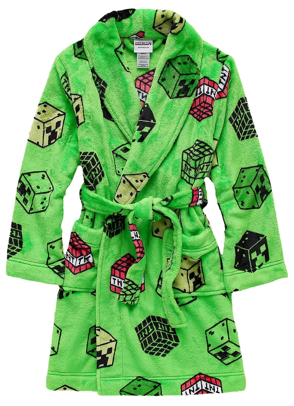 Minecraft Little Boys & Big Boys Knee Length Long Sleeve Bath Robe ...