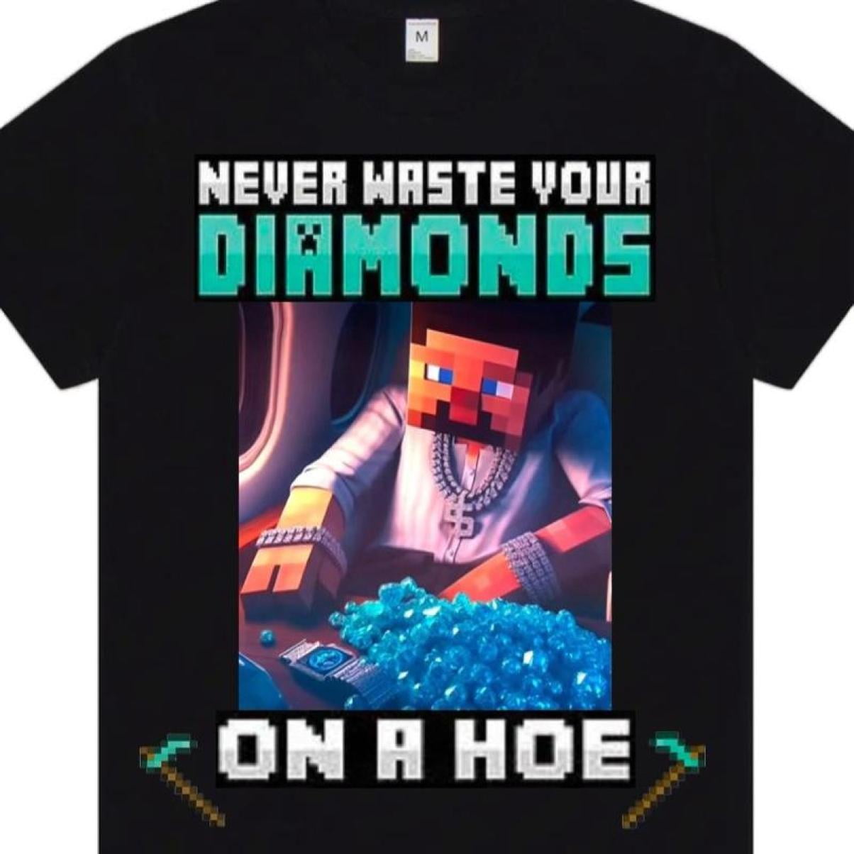 Minecraft Meme T Shirt Funny Gamer Graphic Tee - Walmart.com